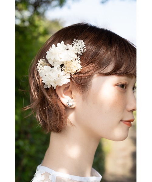 CHACO/ ホワイトあじさいとユーカリの髪飾り10本セット（その他ヘアアクセサリー）｜CHACO （FLOWER ACCESSORY）（チャコ）のファッション通販 - ZOZOTOWN
