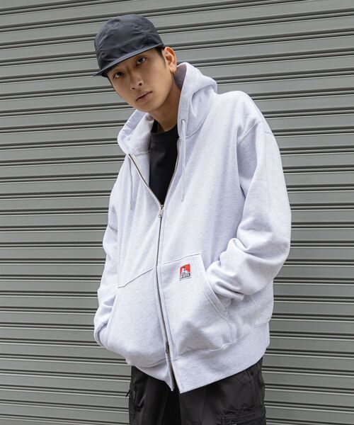 BEN DAVIS（ベンデイビス）の「【BEN DAVIS(ベンデイビス)】HEAVY SWEAT ZIP HOODIE / ワンポイント ...