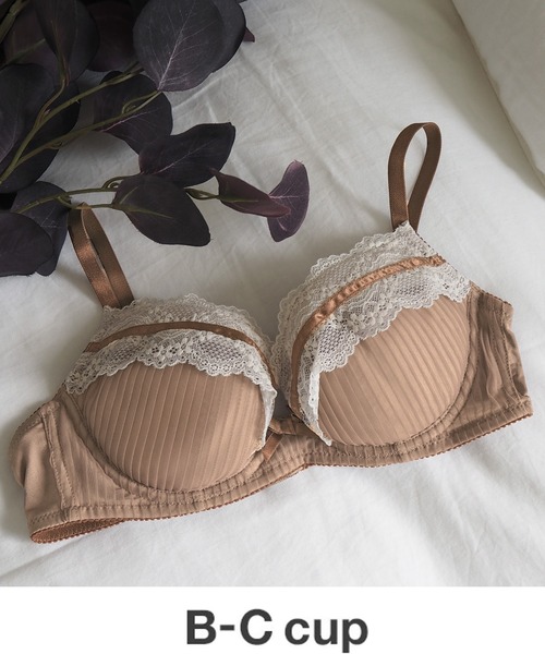 【セール】AMPHI/チュールプリーツ×レース ブラジャー B-Ccup（ブラジャー）｜AMPHI（アンフィ）のファッション通販 - ZOZOTOWN