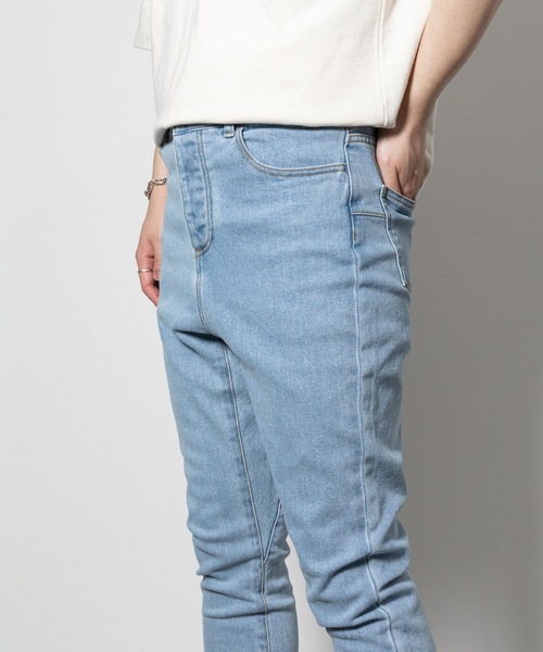wrou（ロウ）の「ストレッチジョッパーズデニム "ブリーチ" / STRETCH JOPPER DENIM PANTS “BLEACH ...
