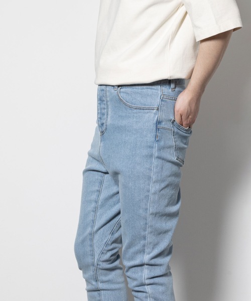 wrou（ロウ）の「ストレッチジョッパーズデニム "ブリーチ" / STRETCH JOPPER DENIM PANTS “BLEACH ...