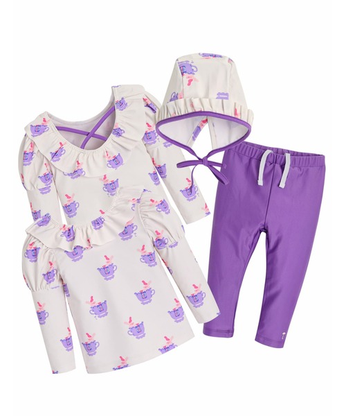 moimoln（モイモルン）の「【3点セット】ティーカップラビットラッシュガード（ラッシュガード）」 - WEAR