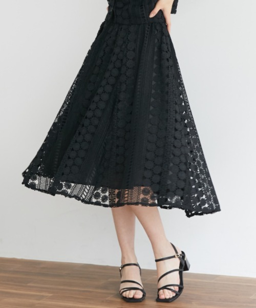 DRWCYS（ドロシーズ）の「レースフレアスカート lace flared skirt（スカート）」 - WEAR