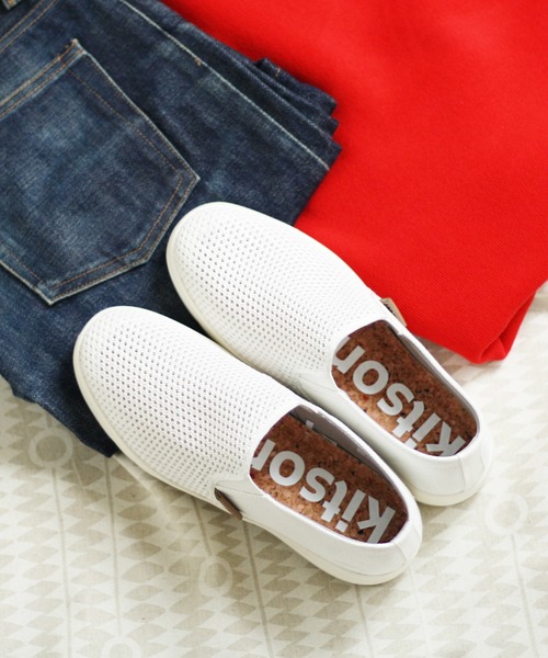 kitson（キットソン）の「kitson パンチングメッシュ スリッポン（スニーカー）」 - WEAR