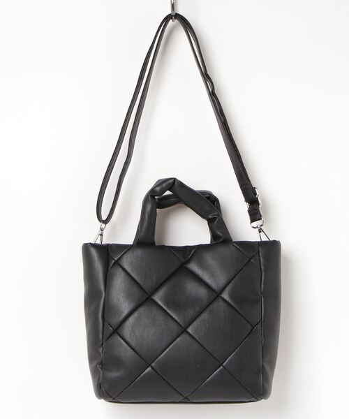 SETUP7（セットアップセブン）の「【SETUP7】パファーPUレザー2WAYショルダーバッグ ※ SNBD（ショルダーバッグ）」 - WEAR