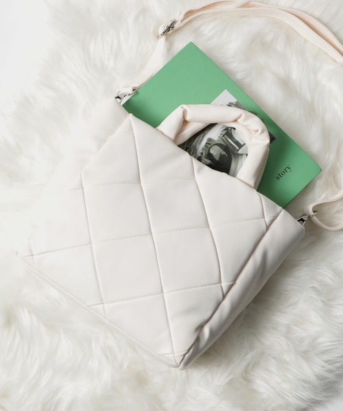 SETUP7（セットアップセブン）の「【SETUP7】パファーPUレザー2WAYショルダーバッグ ※ SNBD（ショルダーバッグ）」 - WEAR