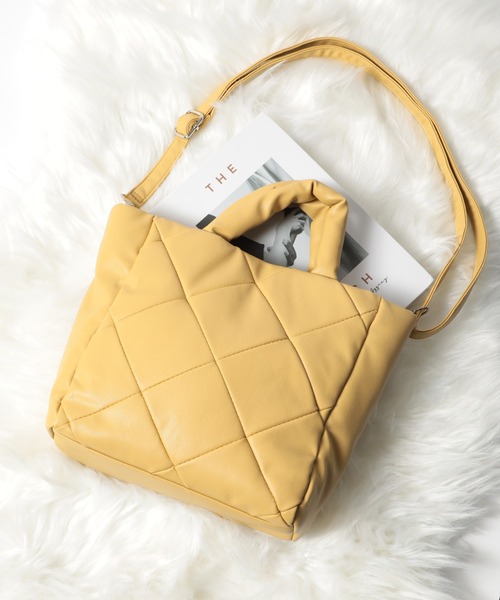 SETUP7（セットアップセブン）の「【SETUP7】パファーPUレザー2WAYショルダーバッグ ※ SNBD（ショルダーバッグ）」 - WEAR