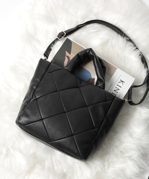 SETUP7（セットアップセブン）の「【SETUP7】パファーPUレザー2WAYショルダーバッグ ※ SNBD（ショルダーバッグ）」 - WEAR