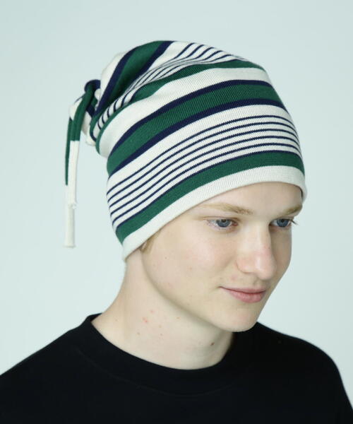セール】MANASTASH/マナスタッシュ/90'S STRIPE BEANIE/ストライプ