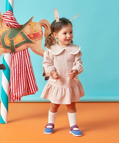 moimoln（モイモルン）の「ピーチブロッサムジャガードワンピース（ワンピース）」 - WEAR