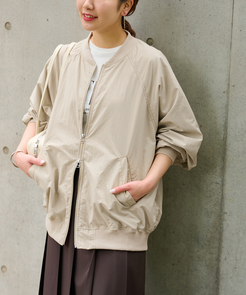 JOURNAL STANDARD relume（ジャーナルスタンダード レリューム）の「[25AW新作]ウォッシャブルナイロンダブルジップMA-1（MA-1）」 - WEAR