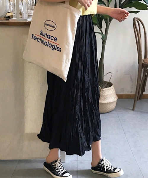 shopnikoniko（ショップニコニコ）の「\丈が選べる／ チュールスカート ロング ロングスカート フレア スカート シワ くしゅくしゅ（スカート）」 - WEAR