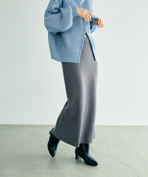 LEPSIM（レプシィム）の「12ゲージ総針ナロースカート 132595（スカート）」 - WEAR