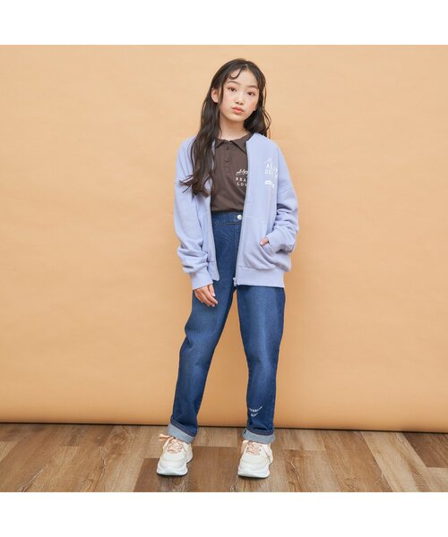 ALGY（アルジー）の「配色ステッチフードレスパーカー（カーディガン/ボレロ）」 - WEAR