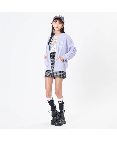 ALGY（アルジー）の「配色ステッチフードレスパーカー（カーディガン/ボレロ）」 - WEAR