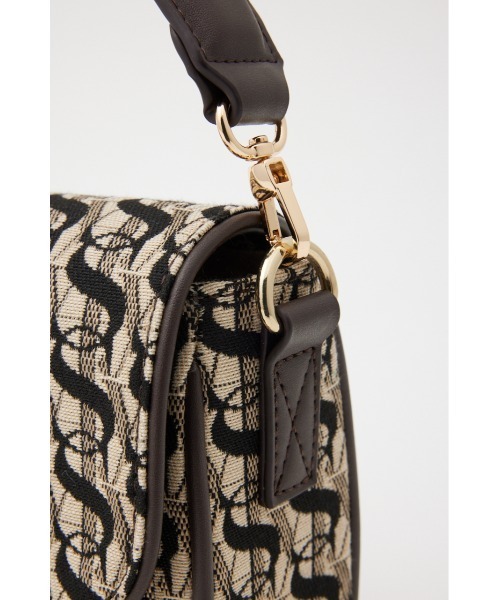 SLY（スライ）の「S BADGE MONOGRAM JQ BAG エス バッジ モノグラム ジャガード バッグ（ハンドバッグ）」 - WEAR