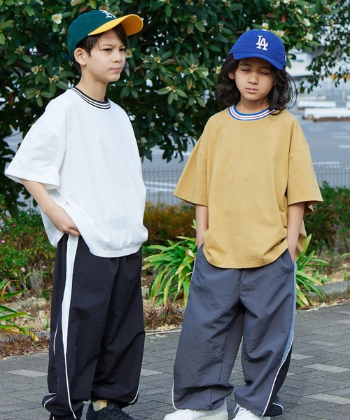 PAIRMANON STREET（ペアマノンストリート）の「【PAIRMANON STREET】ナイロン サイド ライン パイピング ワイド パンツ（その他パンツ）」 - WEAR