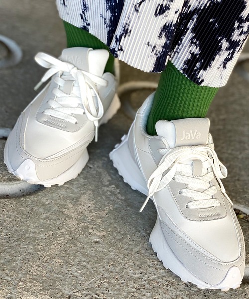 Java（ジャバ）の「《JaVa ジャバコラボ》JAVA RETRO RUN(ジャバ レトロラン)配色レーシングスニーカー（スニーカー）」 - WEAR