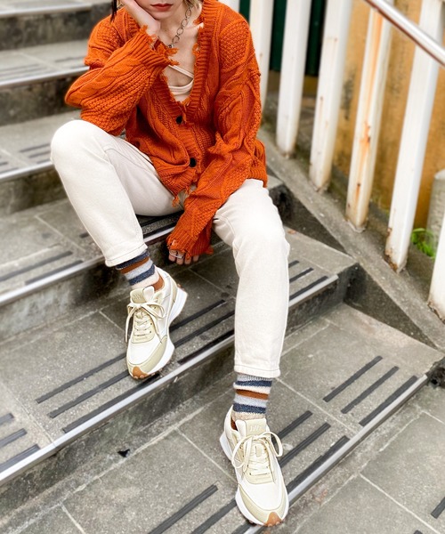 Java（ジャバ）の「《JaVa ジャバコラボ》JAVA RETRO RUN(ジャバ レトロラン)配色レーシングスニーカー（スニーカー）」 - WEAR