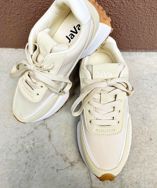 Java（ジャバ）の「《JaVa ジャバコラボ》JAVA RETRO RUN(ジャバ レトロラン)配色レーシングスニーカー（スニーカー）」 - WEAR