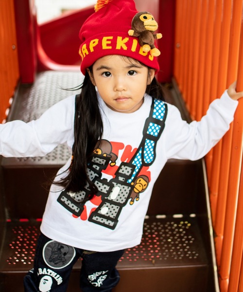 A BATHING APE（アベイシングエイプ）の「BABY MILO PLUSH DOLL KNIT CAP K（ニットキャップ/ビーニー ...