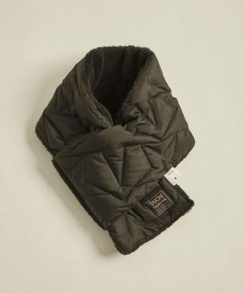 TAION（タイオン）の「【CONVERSE TOKYO×TAION】MILITARY STAR★ QUILTING ＆ BOA REVERSIBLE MUFFLER（マフラー）」 - WEAR