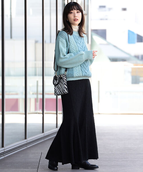 Ray BEAMS（レイビームス）の「Ray BEAMS / シャーリング マーメイド スカート（スカート）」 - WEAR