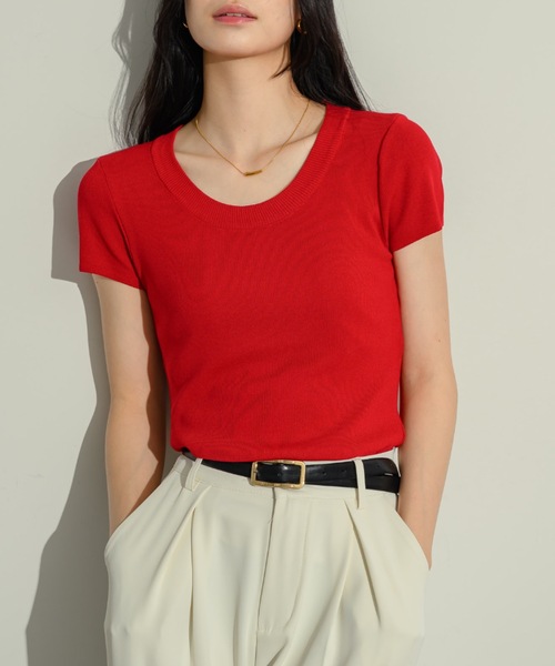 NEUNA（ヌナ）の「ニットクルーネックT（Tシャツ/カットソー）」 - WEAR