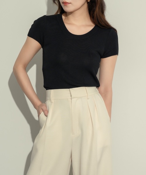 NEUNA（ヌナ）の「ニットクルーネックT（Tシャツ/カットソー）」 - WEAR