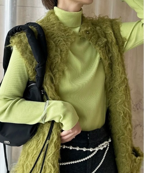 AMERI（アメリ）の「BEST TOUCH HIGH NECK KNIT TOP（ニット/セーター）」 - WEAR