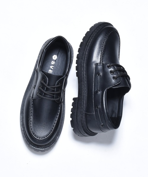 SVEC（シュベック）の「Uチップ デッキシューズ / チャンキーソール 3ホール（モカシン/デッキシューズ）」 - WEAR