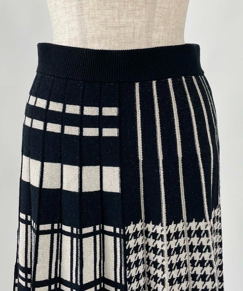 PICCIN（ピッチン）の「【WEB限定】千鳥柄ニットスカート（スカート）」 - WEAR