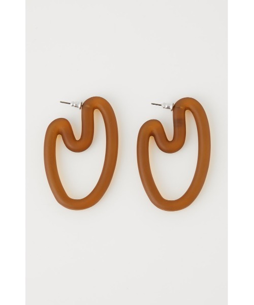 SLY（スライ）の「UNIQUE SHAPE CLEAR ピアス（ピアス（両耳用））」 - WEAR