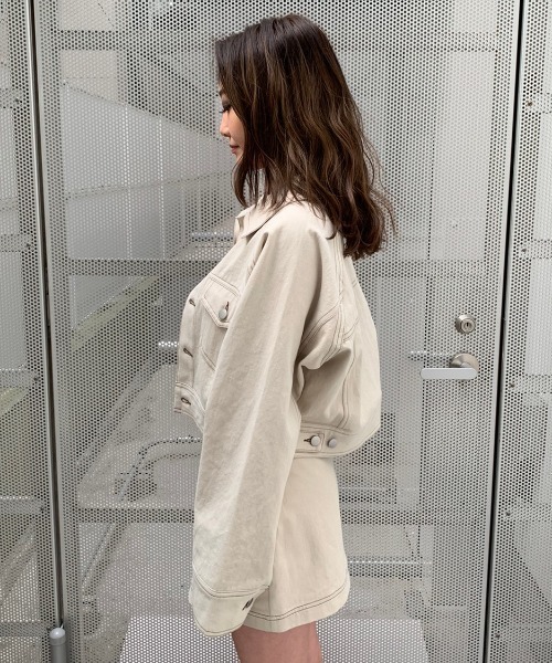 ENVYM（アンビー）の「ステッチショートJK（カバーオール）」 - WEAR