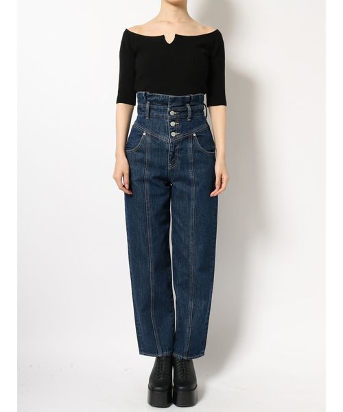 EMODA（エモダ）の「2WAY Vネックフィットニット（ニット/セーター）」 - WEAR