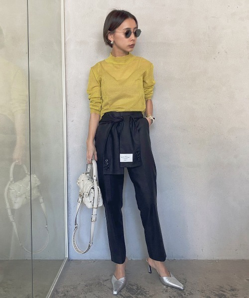 Ameri（アメリ）の「LACE UP LAYERED KNIT（ニット/セーター）」 - WEAR