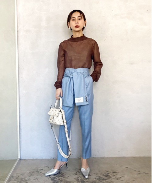Ameri（アメリ）の「LACE UP LAYERED KNIT（ニット/セーター）」 - WEAR