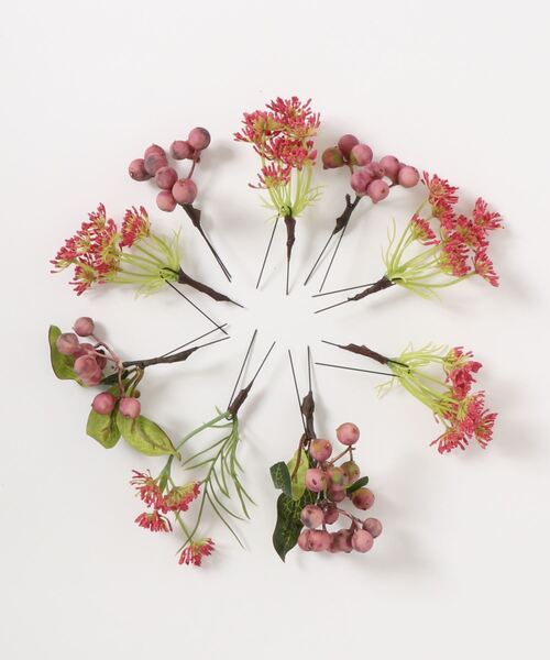 CHACO （FLOWER ACCESSORY）（チャコ）の「CHACO/ ピンクベリーの髪飾り9点（その他ヘアアクセサリー）」 - WEAR