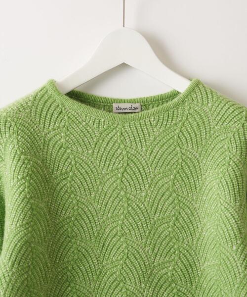 Steven Alan（スティーブンアラン）の「＜Steven Alan＞WOOL CASHMERE LEAF MOTIF PULLOVER ...