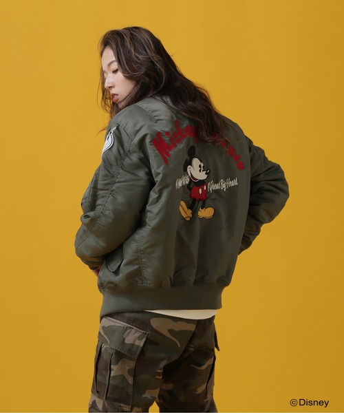 AVIREX（アヴィレックス）の「【Disney Collection】FLIGHT JACKET / フライトジャケット / MA-1 / ディズニー / アヴィレックス（MA-1）」 - WEAR