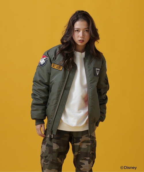 AVIREX（アヴィレックス）の「【Disney Collection】FLIGHT JACKET / フライトジャケット / MA-1 / ディズニー / アヴィレックス（MA-1）」 - WEAR