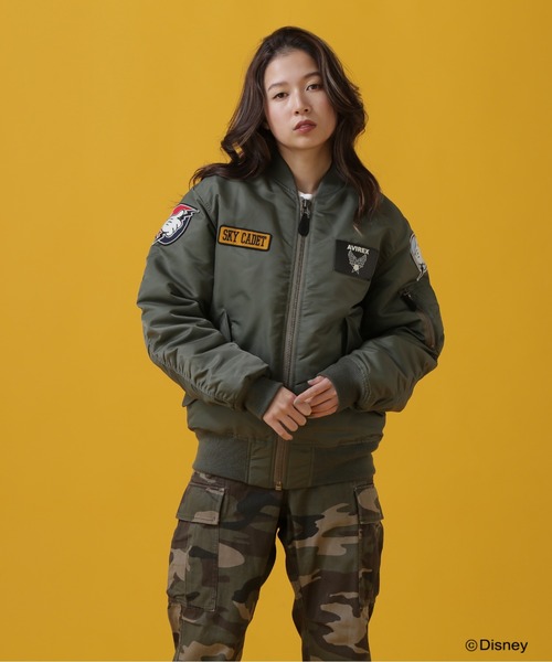 AVIREX（アヴィレックス）の「【Disney Collection】FLIGHT JACKET / フライトジャケット / MA-1 / ディズニー / アヴィレックス（MA-1）」 - WEAR
