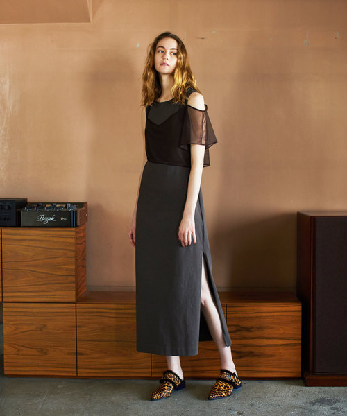 AULA（アウラ）の「【AULA】 レイヤード カット ワンピース（ワンピース）」 - WEAR