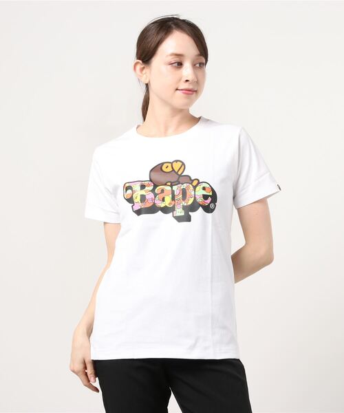 A BATHING APE（アベイシングエイプ）の「ABC CAMO FLOWER MILO ON BAPE TEE L（Tシャツ/カットソー ...