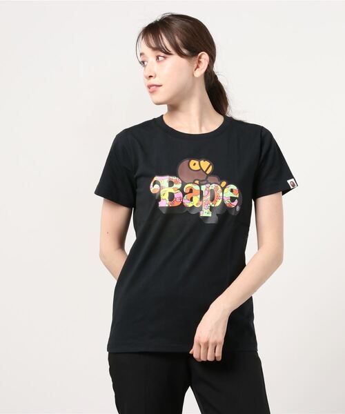 A BATHING APE（アベイシングエイプ）の「ABC CAMO FLOWER MILO ON BAPE TEE L（Tシャツ/カットソー ...