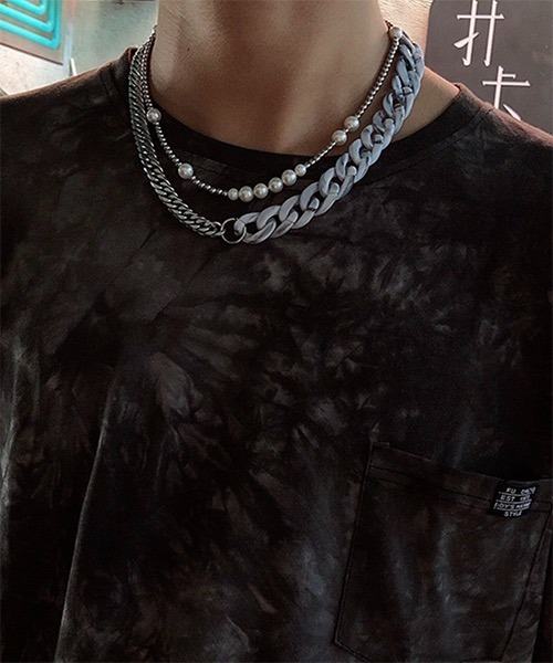 WESTBOY（ウエストボーイ）の「【WB ORIGINALS】Combination Chain Necklace(50cm ...