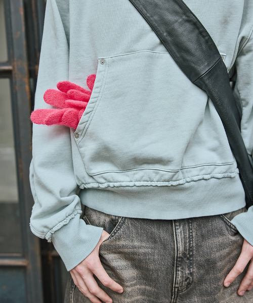 セール】ラウンド スリーブ クルーネック スウェット（スウェット