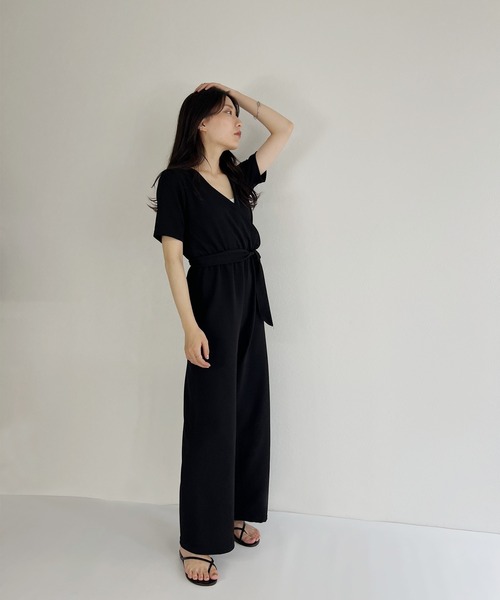 ISOOK（アイスー）の「【ZOZOTOWN限定】Cache-coeur all-in-one / カシュクールオールインワン（つなぎ/オールインワン）」 - WEAR
