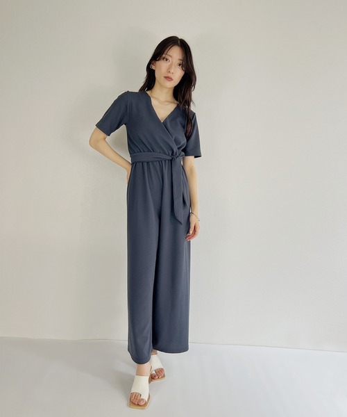 ISOOK（アイスー）の「【ZOZOTOWN限定】Cache-coeur all-in-one / カシュクールオールインワン（つなぎ/オールインワン）」 - WEAR