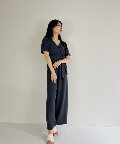 ISOOK（アイスー）の「【ZOZOTOWN限定】Cache-coeur all-in-one / カシュクールオールインワン（つなぎ/オールインワン）」 - WEAR